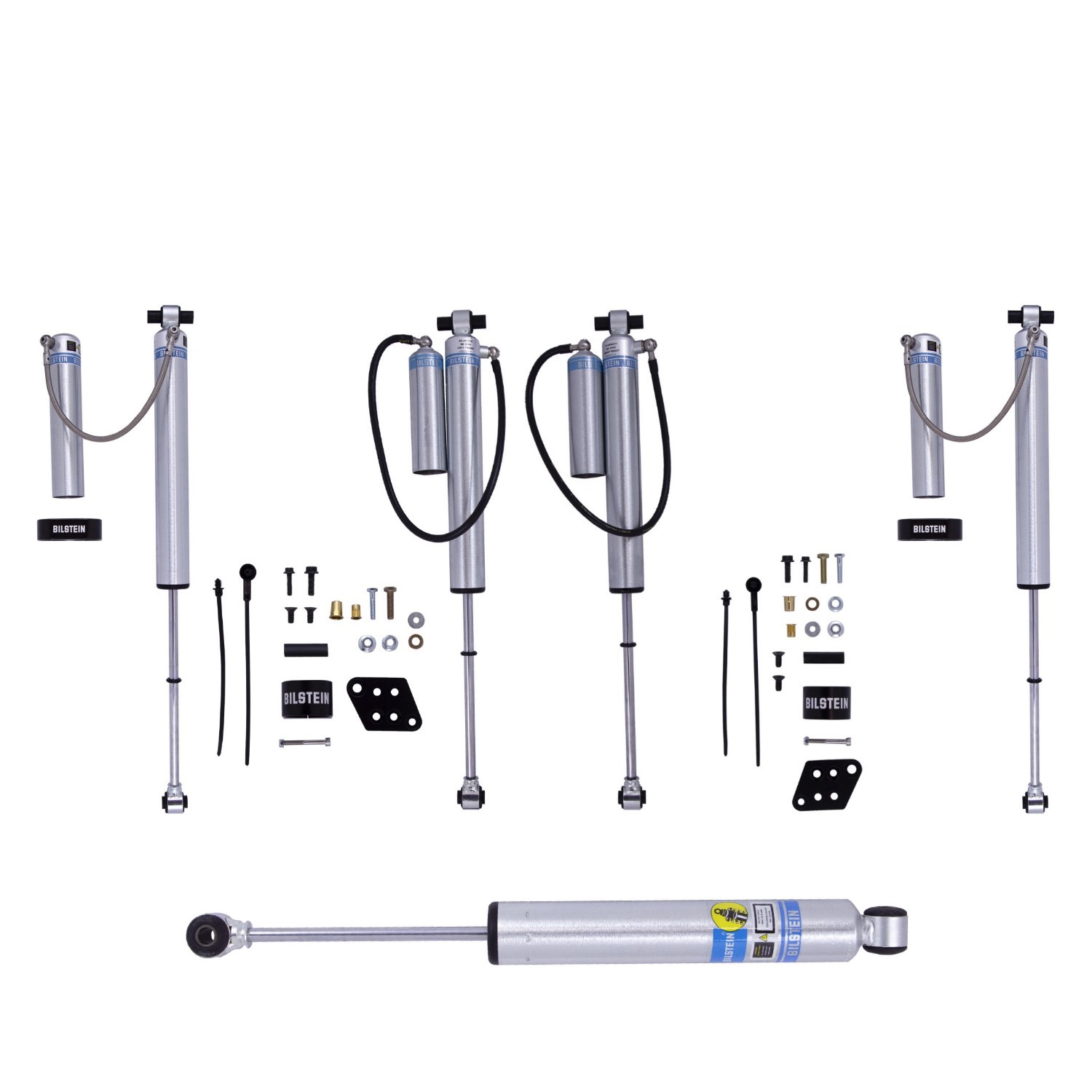 Bilstein B8 5160 Remote Reservoir 2-3″ Front, Rear Lift Shocks w/ Stabilizer for 2018-2021 Jeep ...